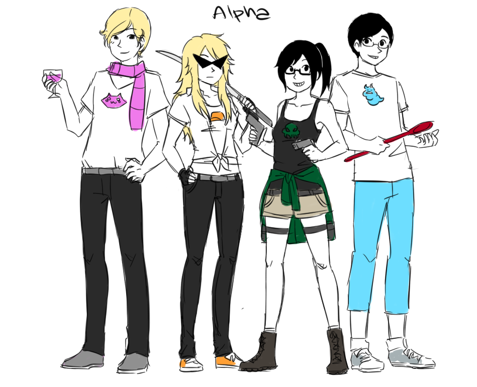 MSPA Booru - alpha kids dirk strider jake english jane crocker roxy ...