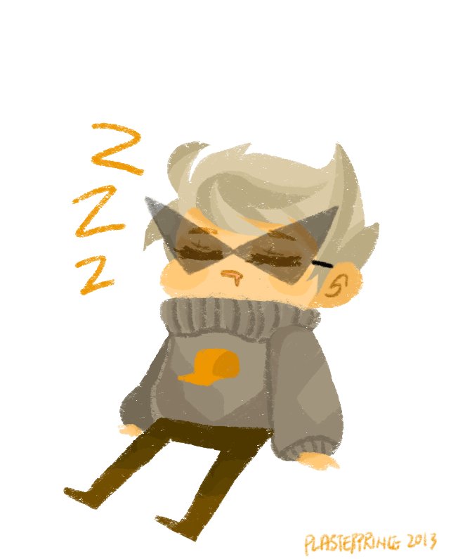 MSPA Booru - animated chibi dirk strider plasterprince sleeping solo ...