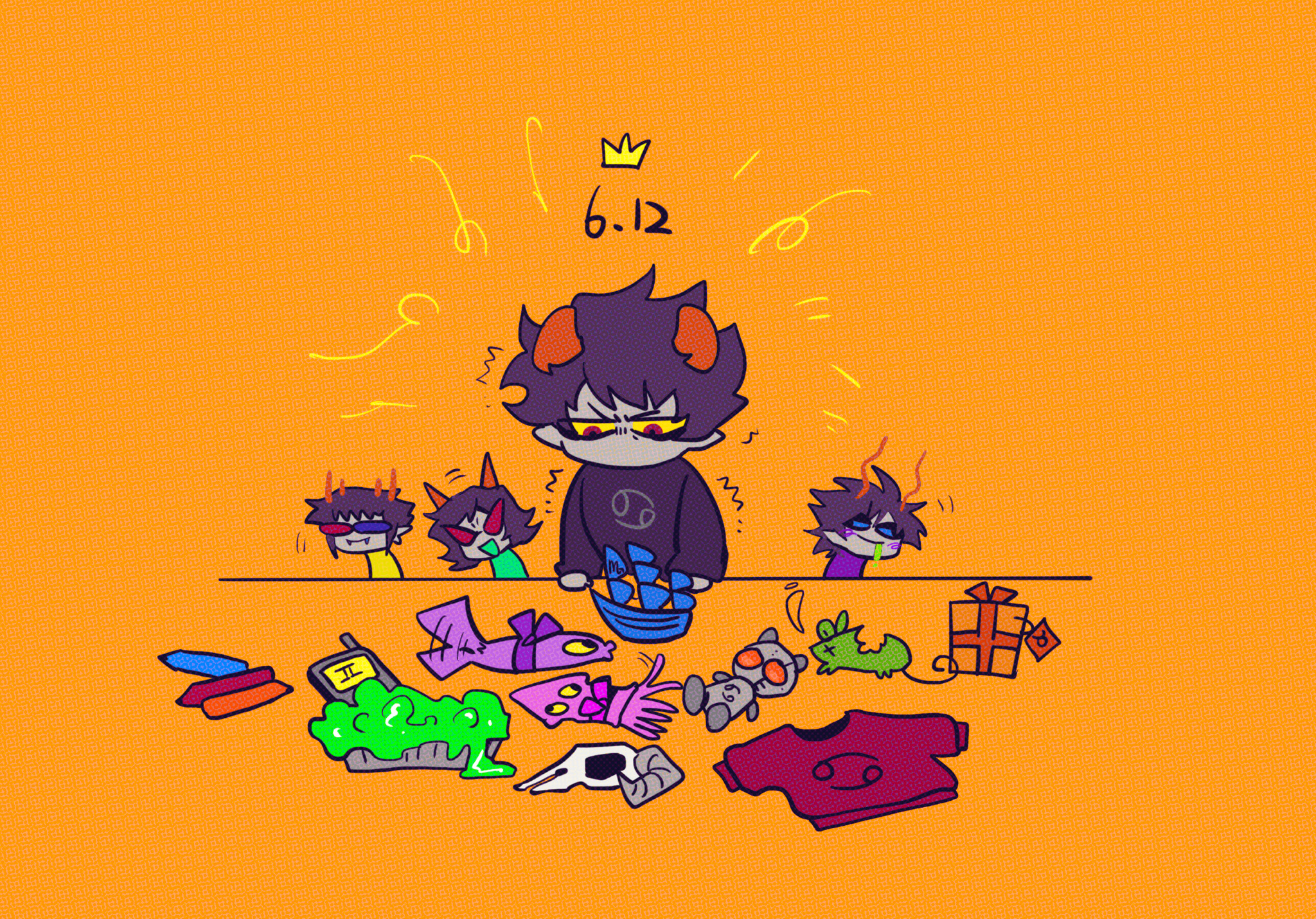 MSPA Booru - 612 2022 gamzee makara karkat vantas skulls sollux captor ...