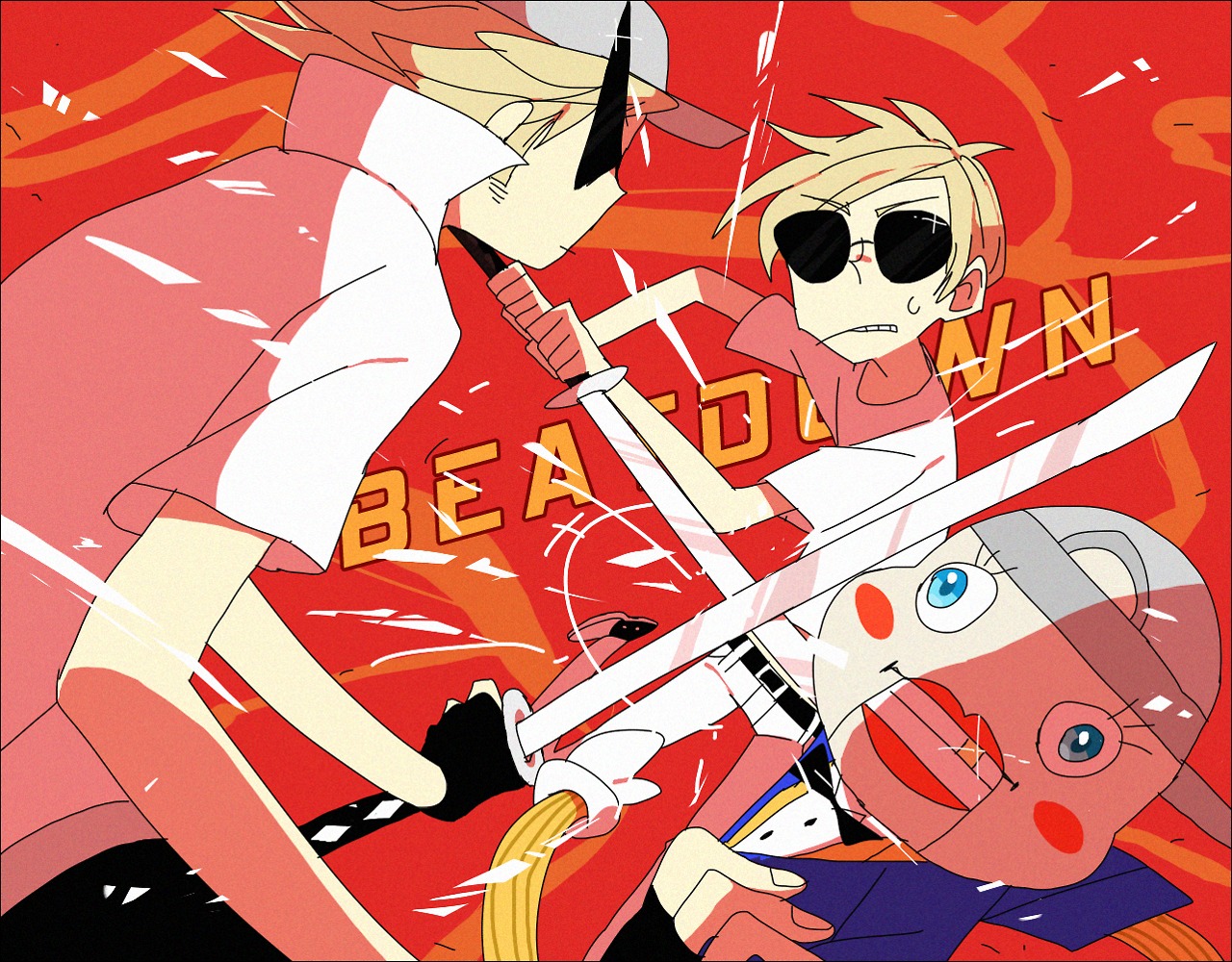 MSPA Booru - ace4eyes bro dave strider katana lil cal starter outfit ...