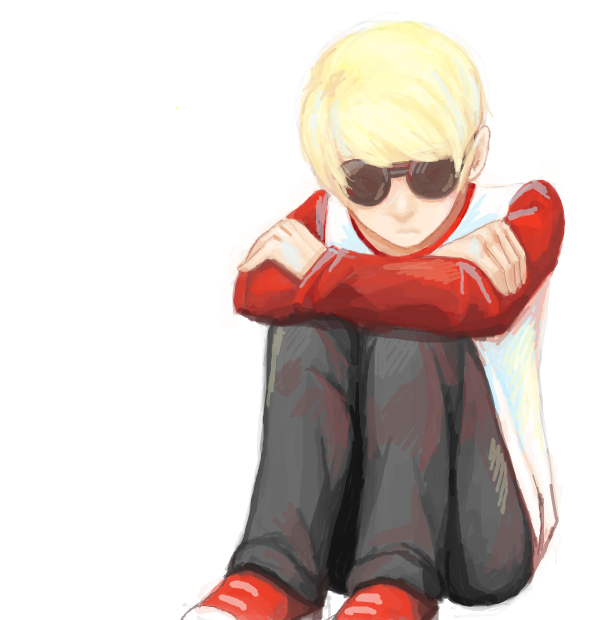 MSPA Booru - dave strider red baseball tee sangcoon solo | 128522