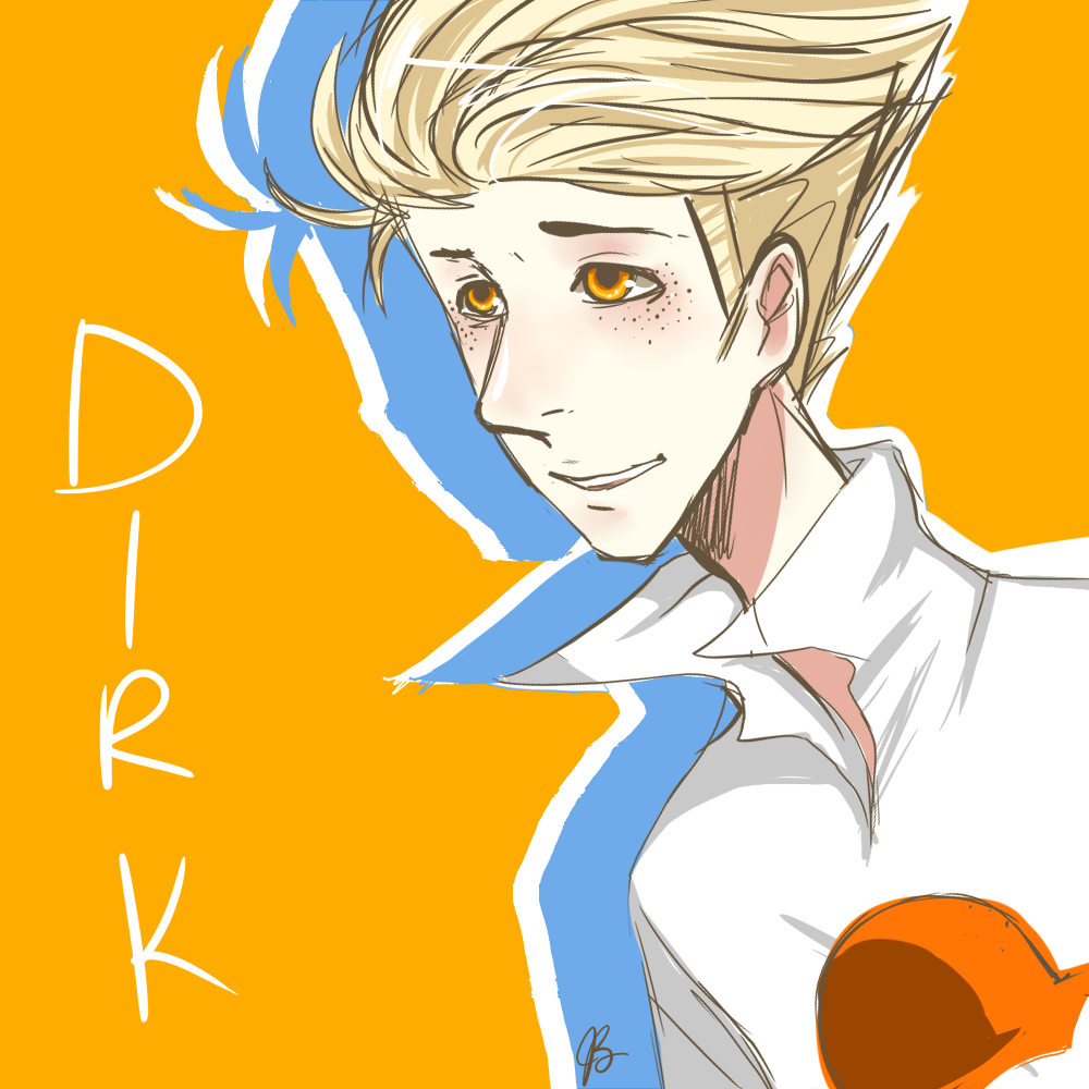 MSPA Booru - dirk strider freckles headshot no glasses saki-hikage solo ...