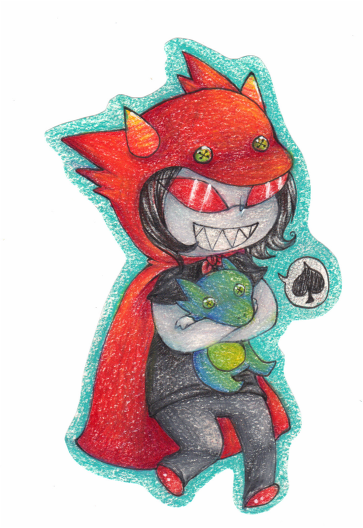 MSPA Booru - dragon cape fuzzyginge scalemates solo terezi pyrope | 49012