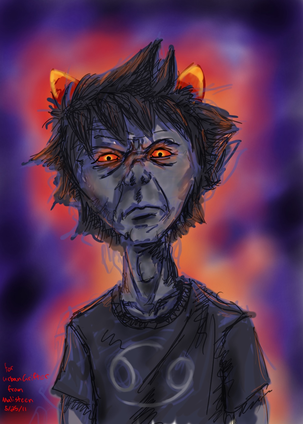 MSPA Booru - 2011 fullres headshot karkat vantas malisteen solo starter ...