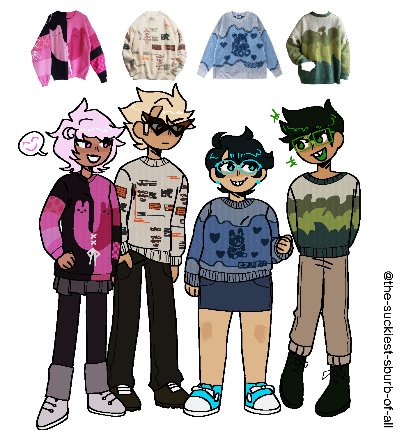 MSPA Booru - alpha kids body modification dirk strider fashion jake ...