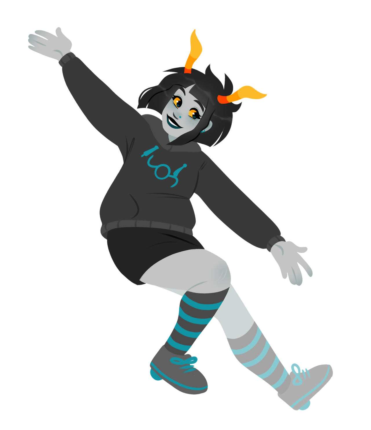 MSPA Booru - 2017 ananxiousraccoon fantroll solo transparent | 166655