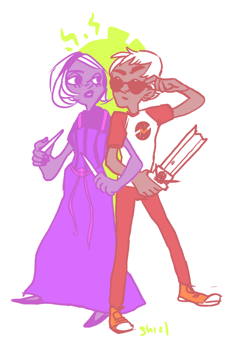 MSPA Booru - broken caledscratch dave strider quills of echidna red ...