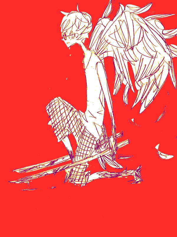 MSPA Booru - blood broken source crying dave strider katana monochrome ...