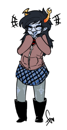MSPA Booru - fashion solo squidbiscuit vriska serket | 17356
