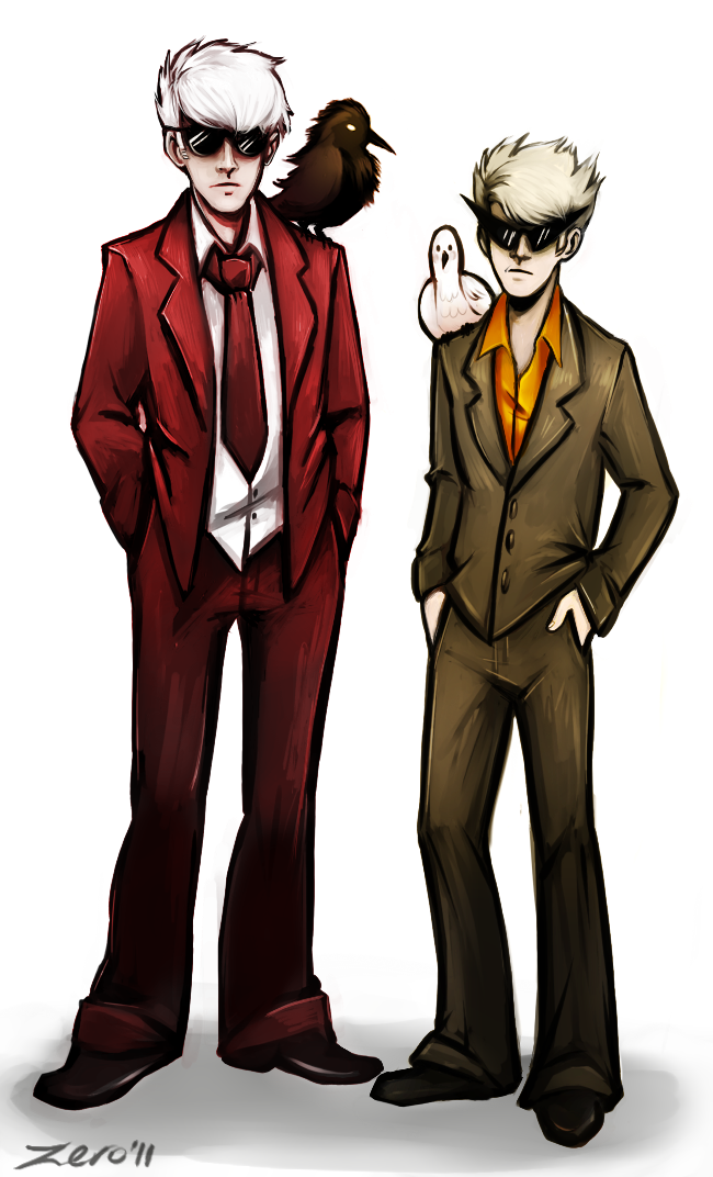 MSPA Booru - alpha dave crows dirk strider seagulls suit zero | 18448