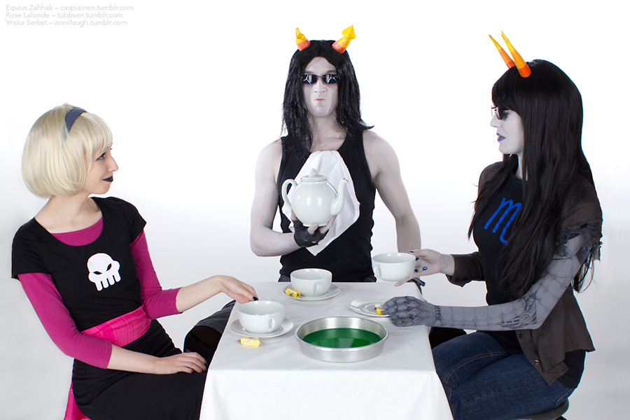 MSPA Booru - black squiddle dress cosplay equius zahhak real life rose ...