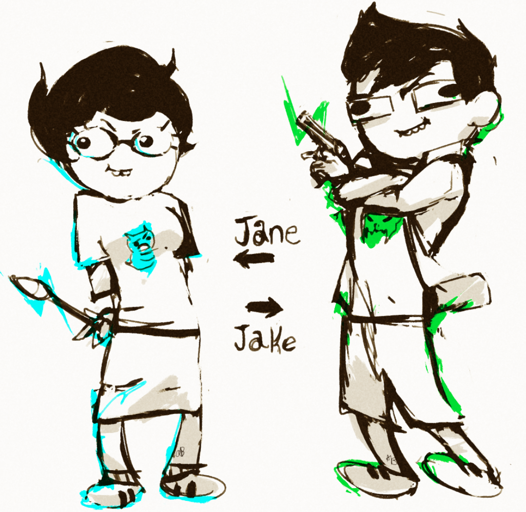 MSPA Booru - cucoo jake english jane crocker spoon twin m9 berettas | 22145