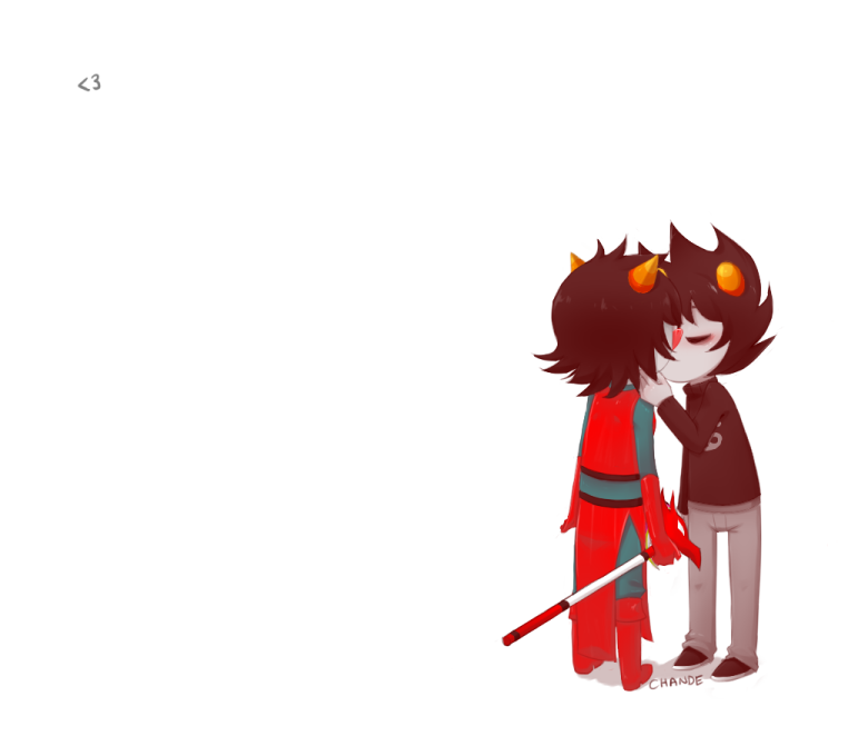 MSPA Booru - adorabloodthirsty dragon cane karkat vantas kiss ...
