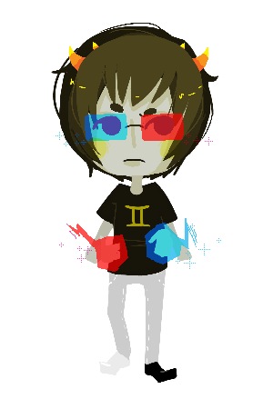 MSPA Booru - animated merrigo pixel psionics sollux captor solo transparent | 27587