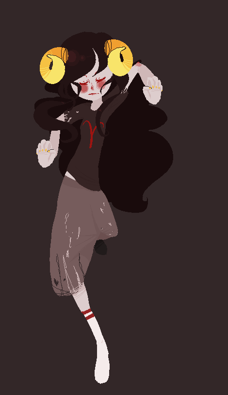 MSPA Booru - animated aradia megido blush desmostheses solo | 27383