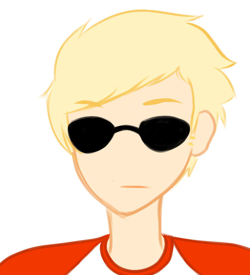 MSPA Booru - broken source dave strider headshot red baseball tee solo ...