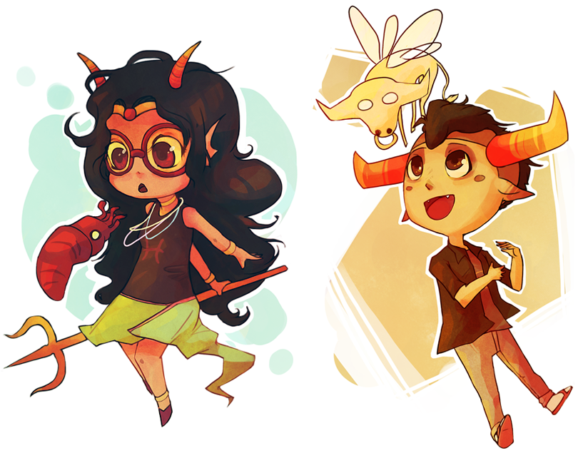 MSPA Booru - chibi cuttlefish feferi peixes lusus psidon's entente ...