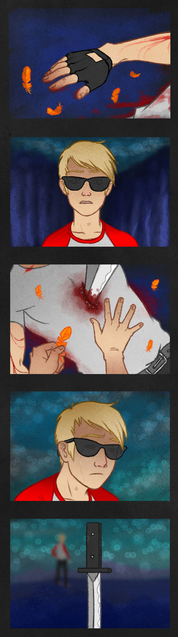 MSPA Booru - blood bro comic crying dave strider impalement sadstuck ...