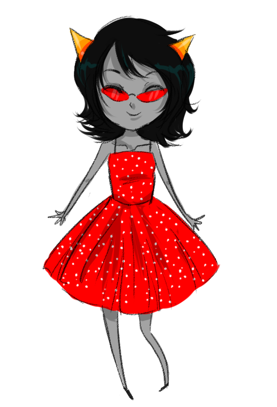Mspa Booru Broken Source Fashion Formal Solo Terezi Pyrope