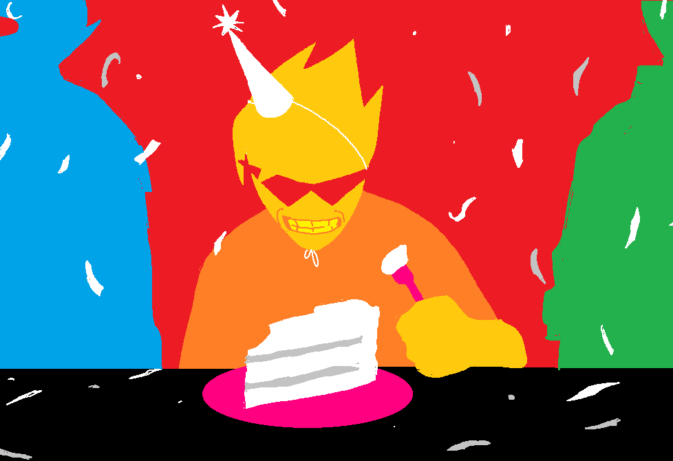 MSPA Booru - 2025 cake dirk strider fullres hamsterdads hat jaggy lines ...