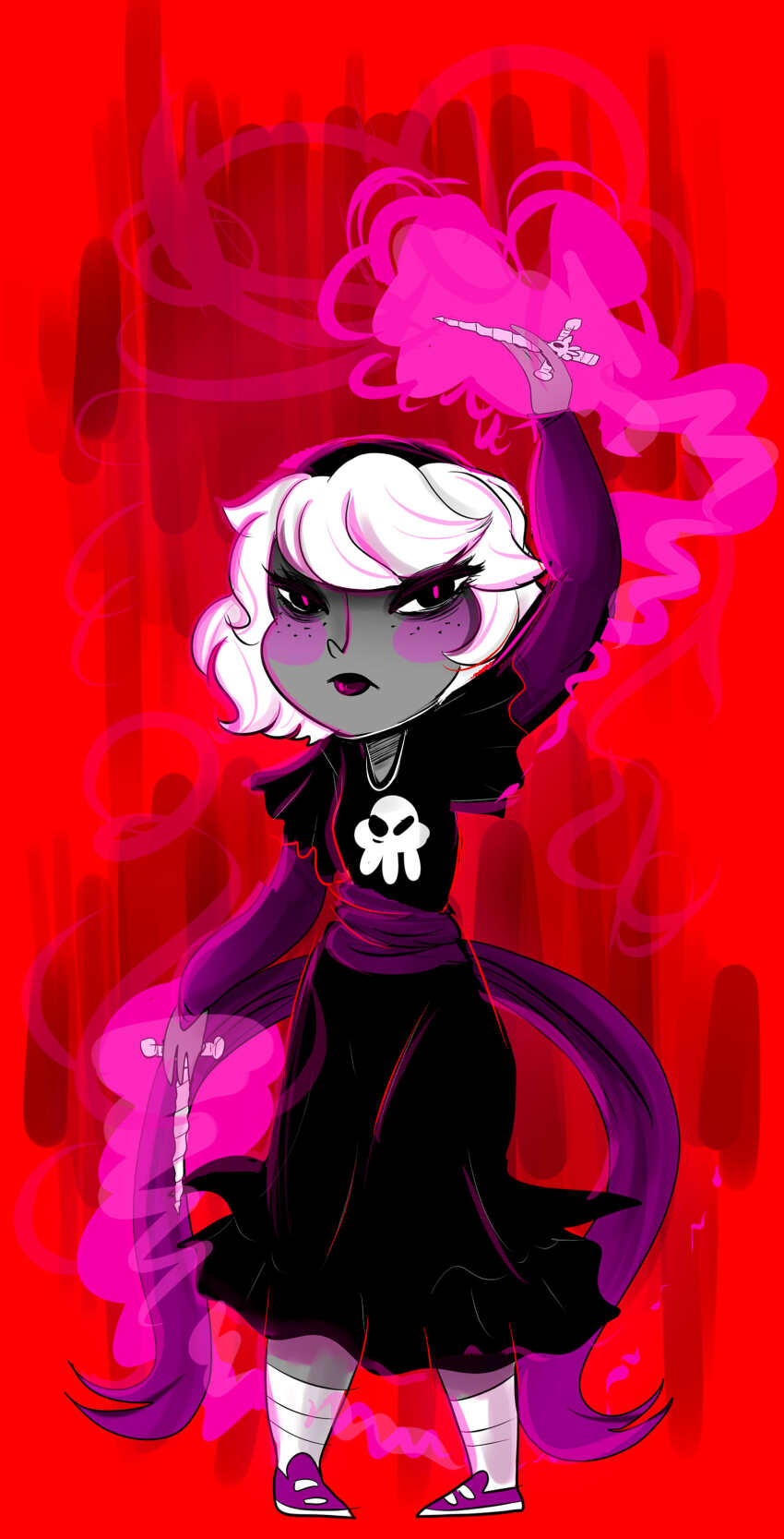 MSPA Booru - 2013 black squiddle dress blush freckles fullres grimdark ...