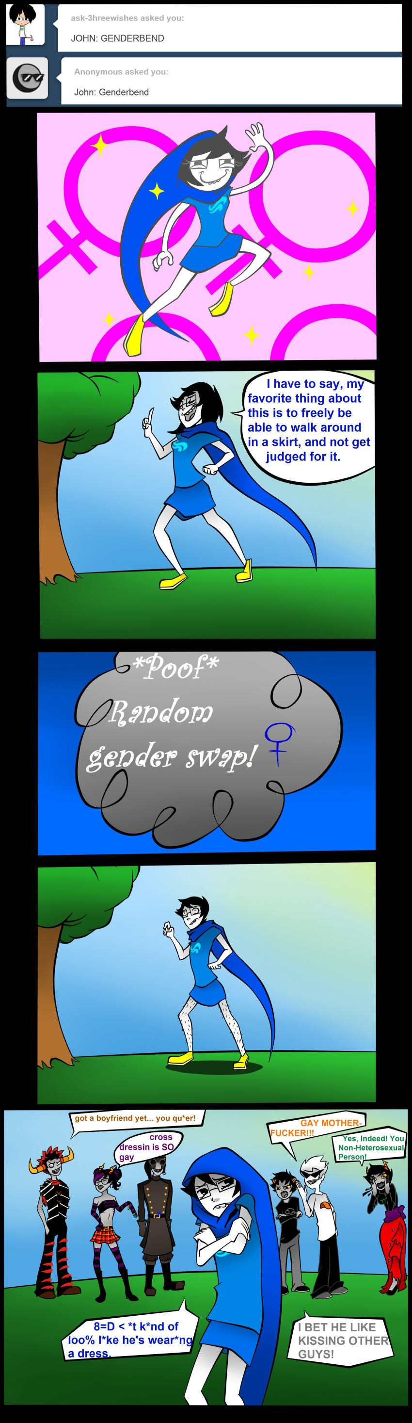 MSPA Booru - 2013 arms crossed ask body hair breath aspect comic crossdressing dancestors dirk ...