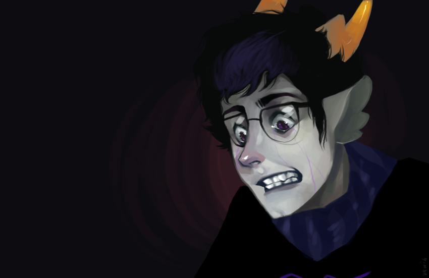 MSPA Booru - 2012 crying eridan ampora headshot solo wictusia | 76806