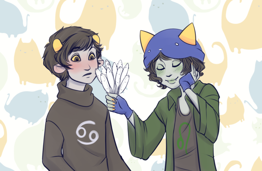 MSPA Booru - blush diabetes karkat vantas katnep nepeta leijon redrom ...