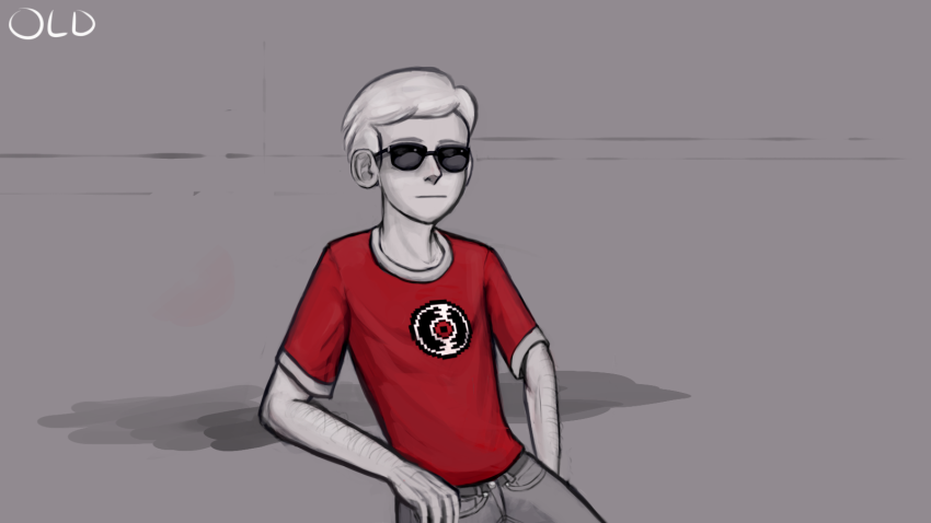 MSPA Booru - broken source dave strider jamesab red record tee solo ...
