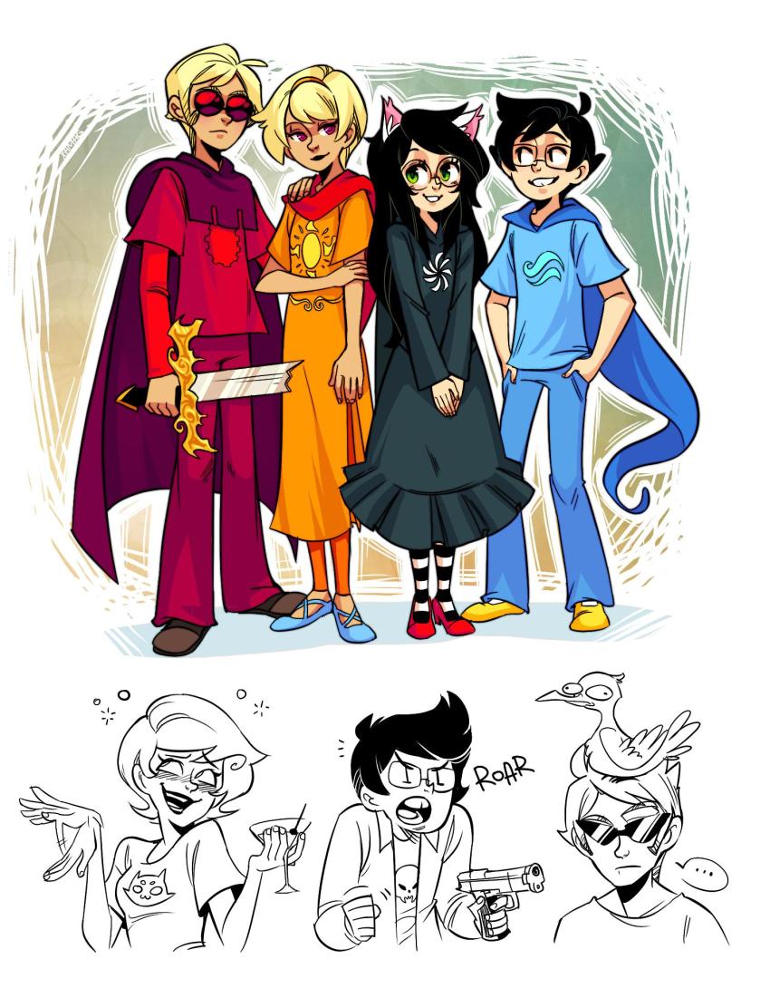 MSPA Booru - beta kids blush breath aspect cocktail glass dave strider ...