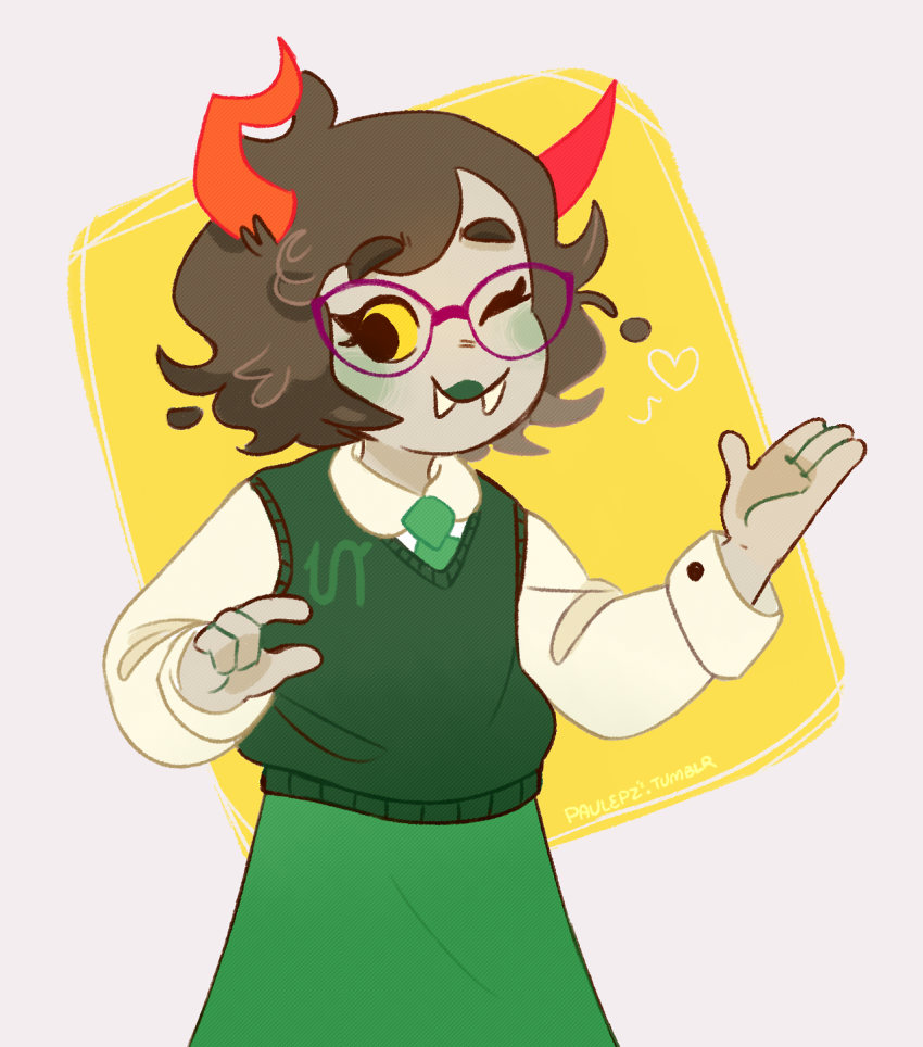 MSPA Booru - blush heart hiveswap lynera skalbi paulepz solo ...