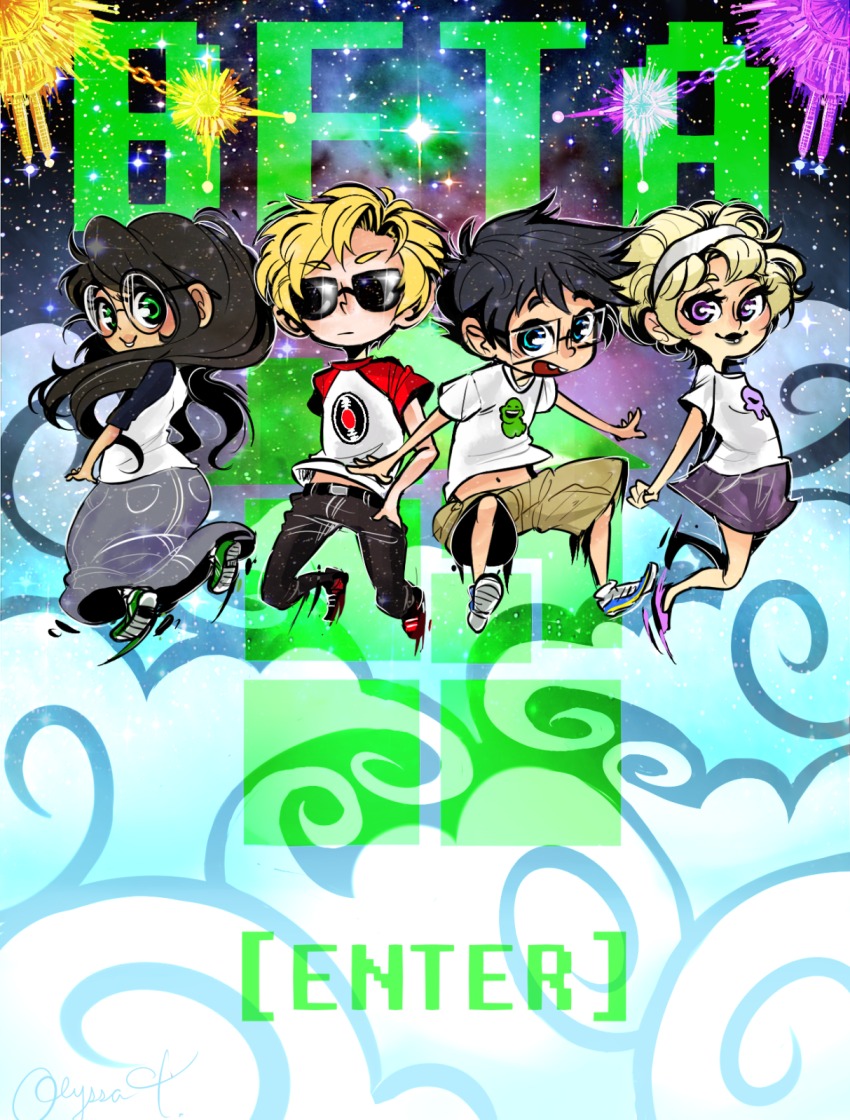 MSPA Booru - alyssaties beta kids dave strider derse jade harley john ...
