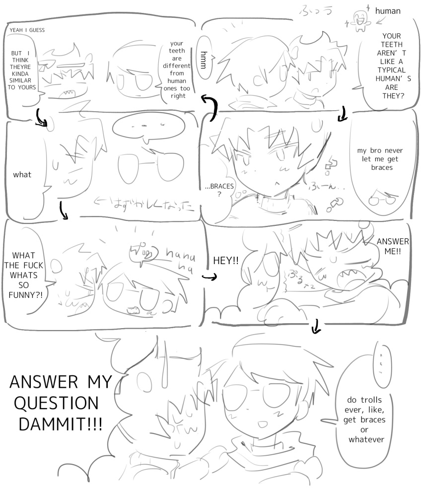 MSPA Booru - 2025 art dump comic dave strider fullres grayscale karkat ...