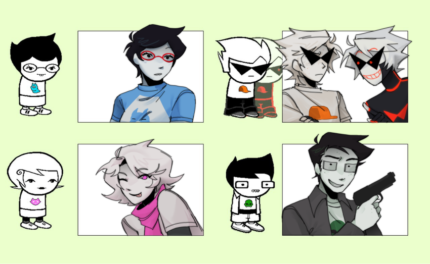 MSPA Booru - 2025 alpha kids blackoutbruh casual heiress ensemble dirk ...