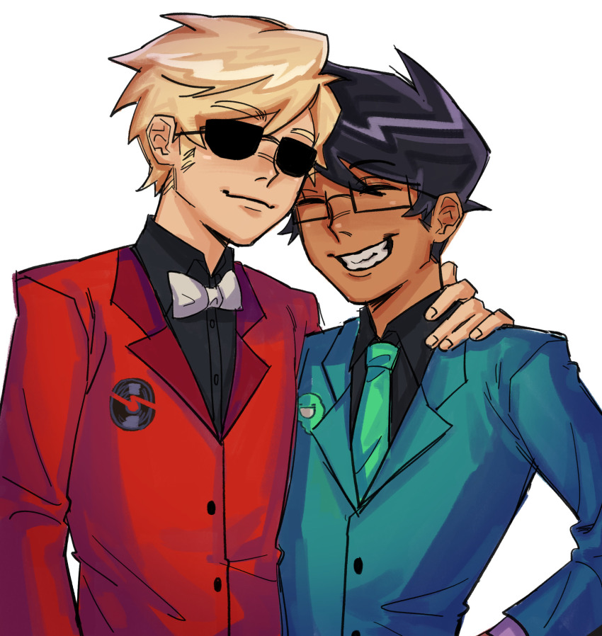 MSPA Booru - 2024 arm around shoulder dave strider hammertime john ...