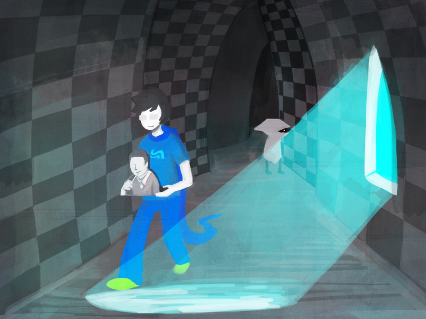 MSPA Booru - crosbytop godtier heir john egbert panel redraw rag of ...