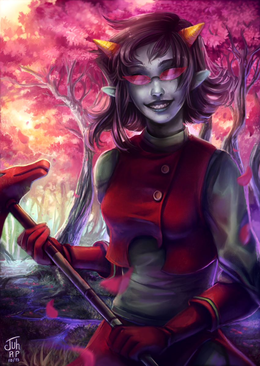 MSPA Booru - 2013 alternia dragon cane freckles fullres juneru legislacerator suit solo terezi ...