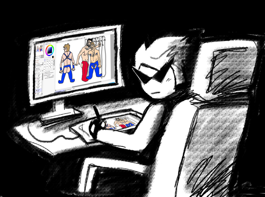MSPA Booru - 2025 computer dirk strider hella jeff illustrating nudity ...