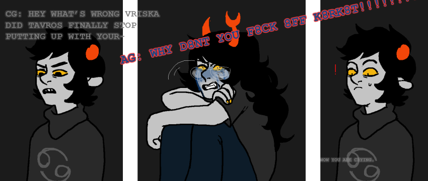 MSPA Booru - ! 2014 ask-vriskat comic crying fullres karkat vantas ...
