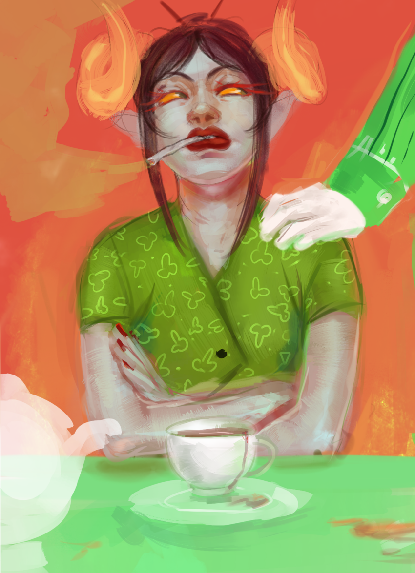 MSPA Booru - 2015 alisonnyash ancestors arms crossed beverage doc ...