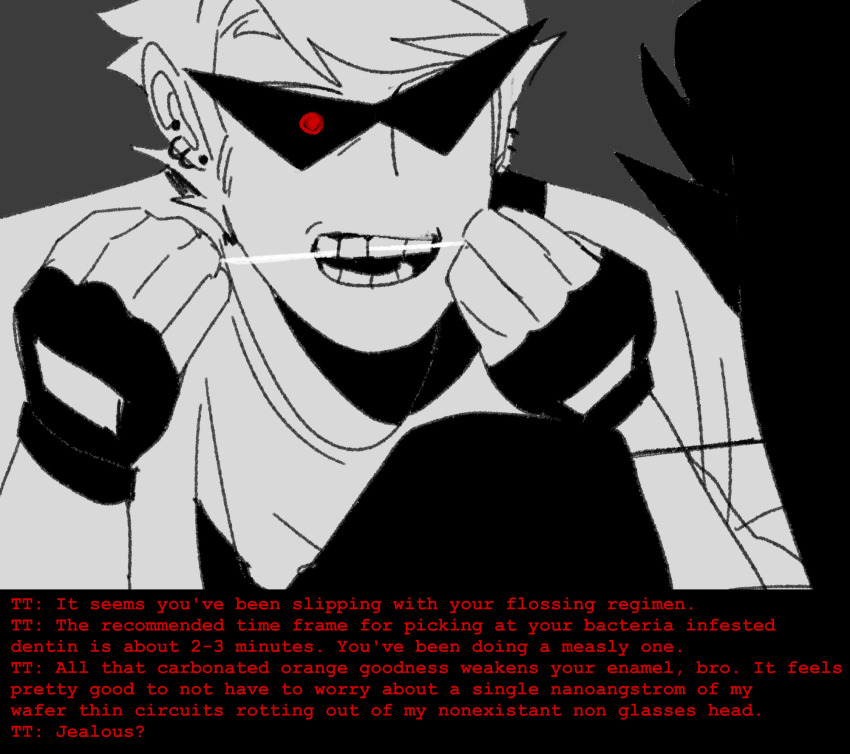 MSPA Booru - 2025 dirk strider fullres grayscale highlight color lil ...