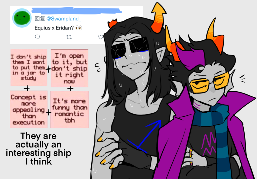 MSPA Booru - 2022 equius zahhak eridan ampora scarf seahorse shipping ...