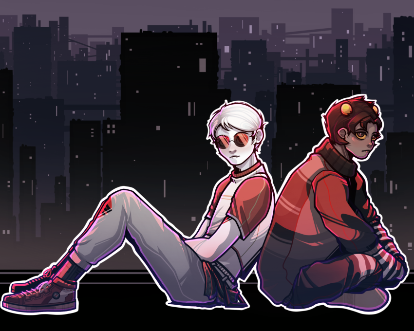 MSPA Booru - 2021 back to back casual city dave strider fashion fullres karkat vantas ...