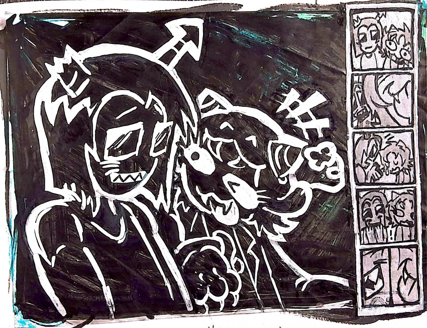 MSPA Booru - ! 2025 cat hat comic crying equius zahhak fullres ...