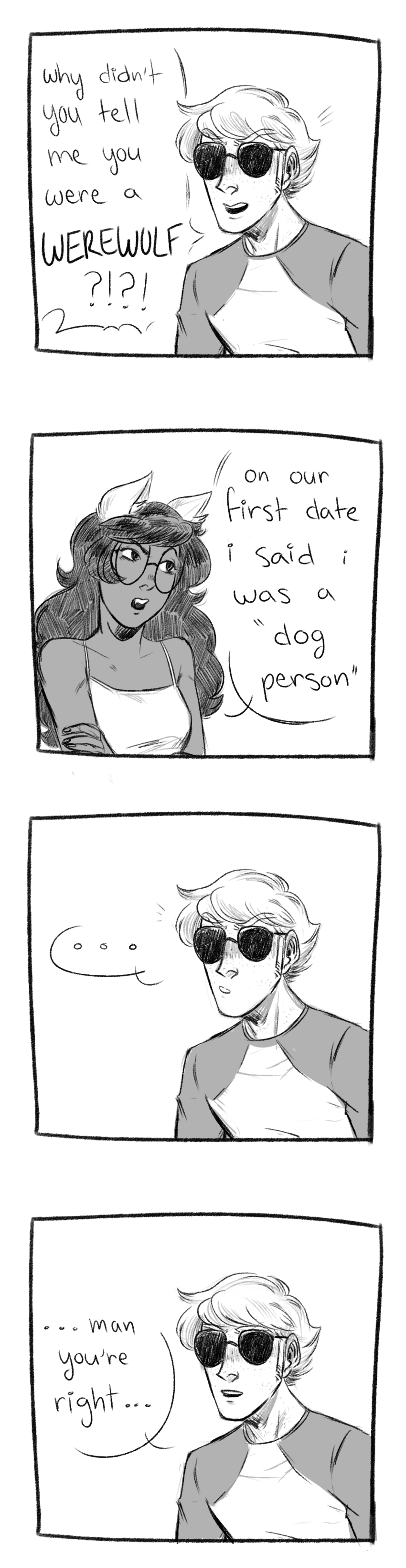 MSPA Booru - 2015 comic dave strider dogtier freckles fullres grayscale ...