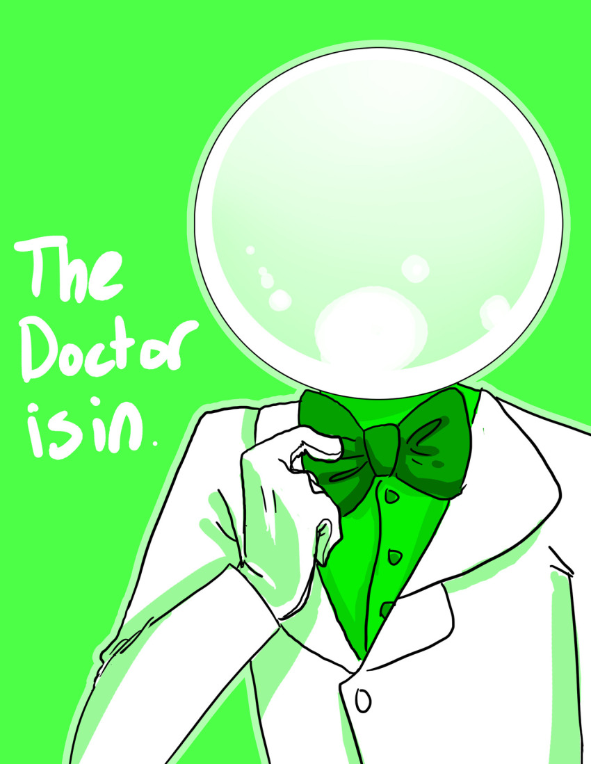 MSPA Booru - alanystrife doc scratch huge monochrome solo | 37676