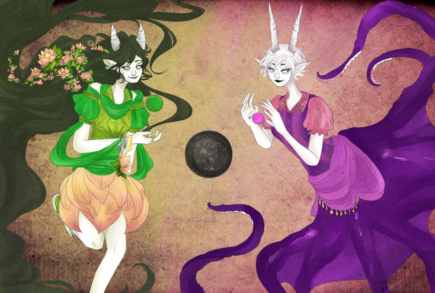 MSPA Booru - alternia au eldritch-heiress godheads green moon hemostuck ...